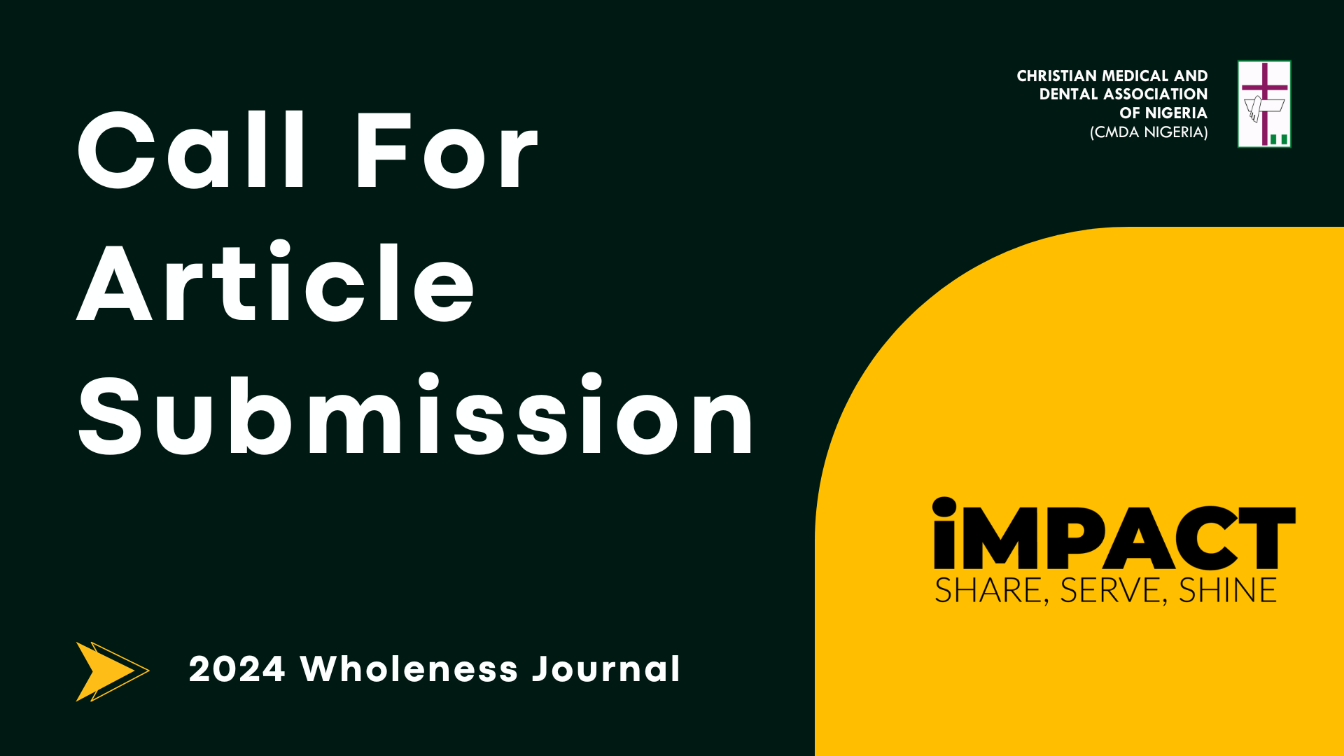Call for Submission of Articles - CMDA NIGERIA